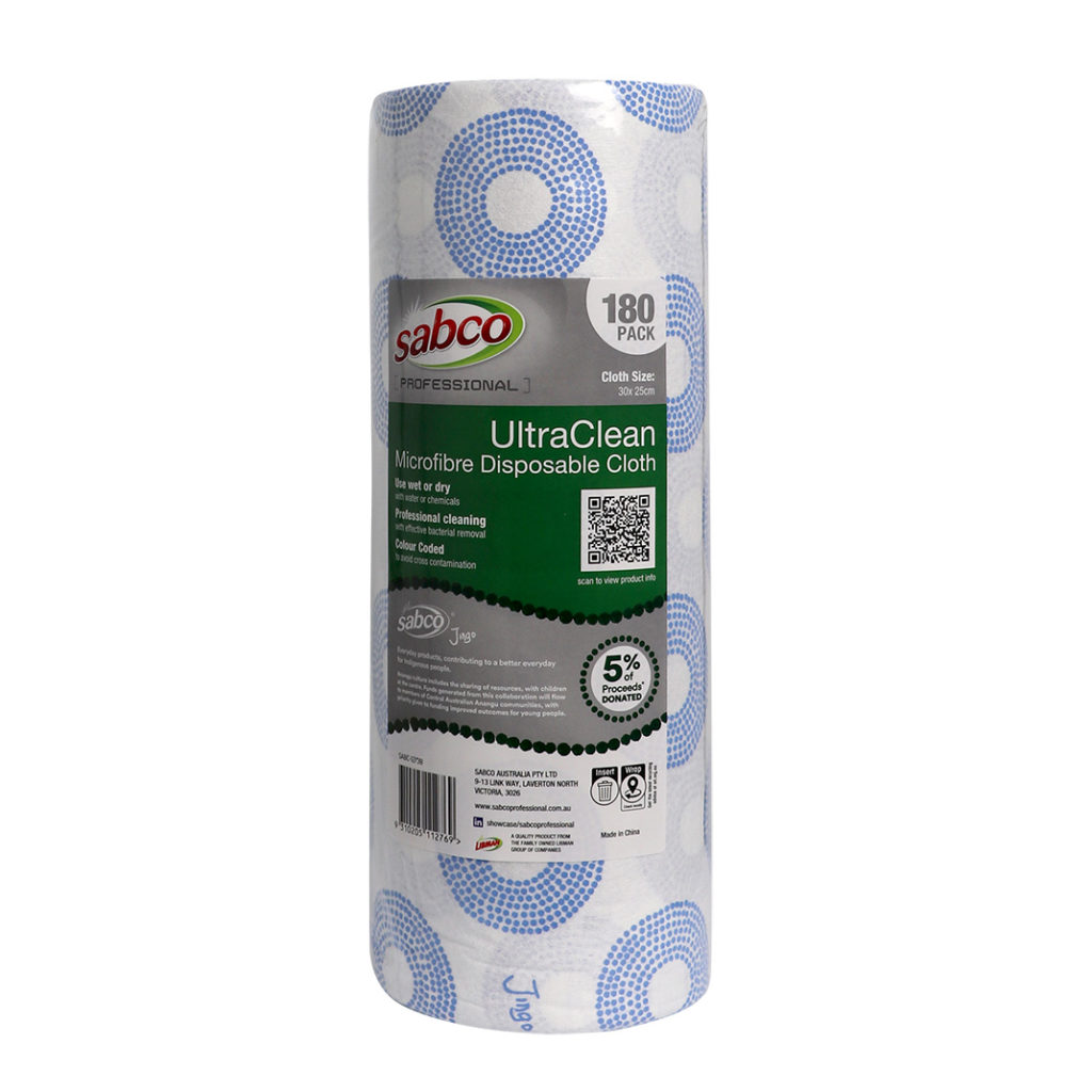 UltraClean Disposable Microfibre Cloths - 180pk