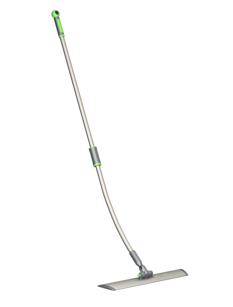 Curvy Flat Mop with Telescopic Handle & Rail Base - Sabco Professional