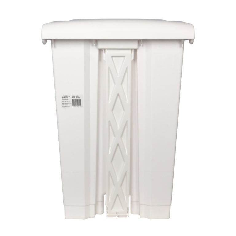 White Pedal Bin - Sabco Professional